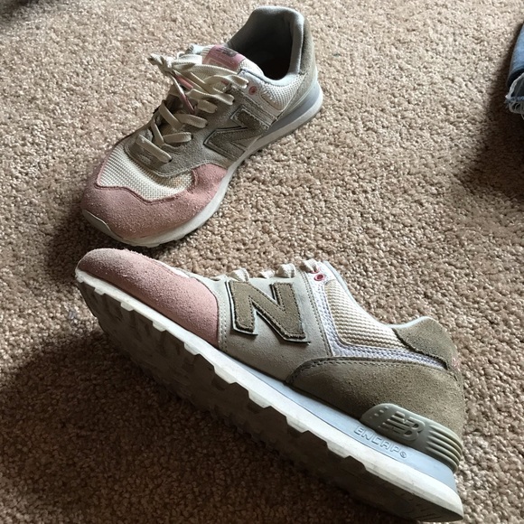 New Balance | Shoes | Size 9 New Balance 574 Pink And Green | Poshmark